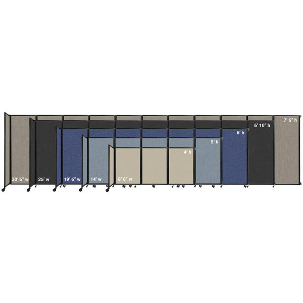 Versare Wall-Mounted Fabric Room Divider 360 | Wayfair