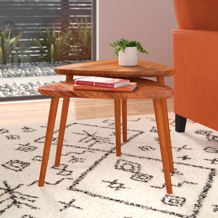 Wade Logan® Amauli Solid Wood Nesting Tables & Reviews | Wayfair