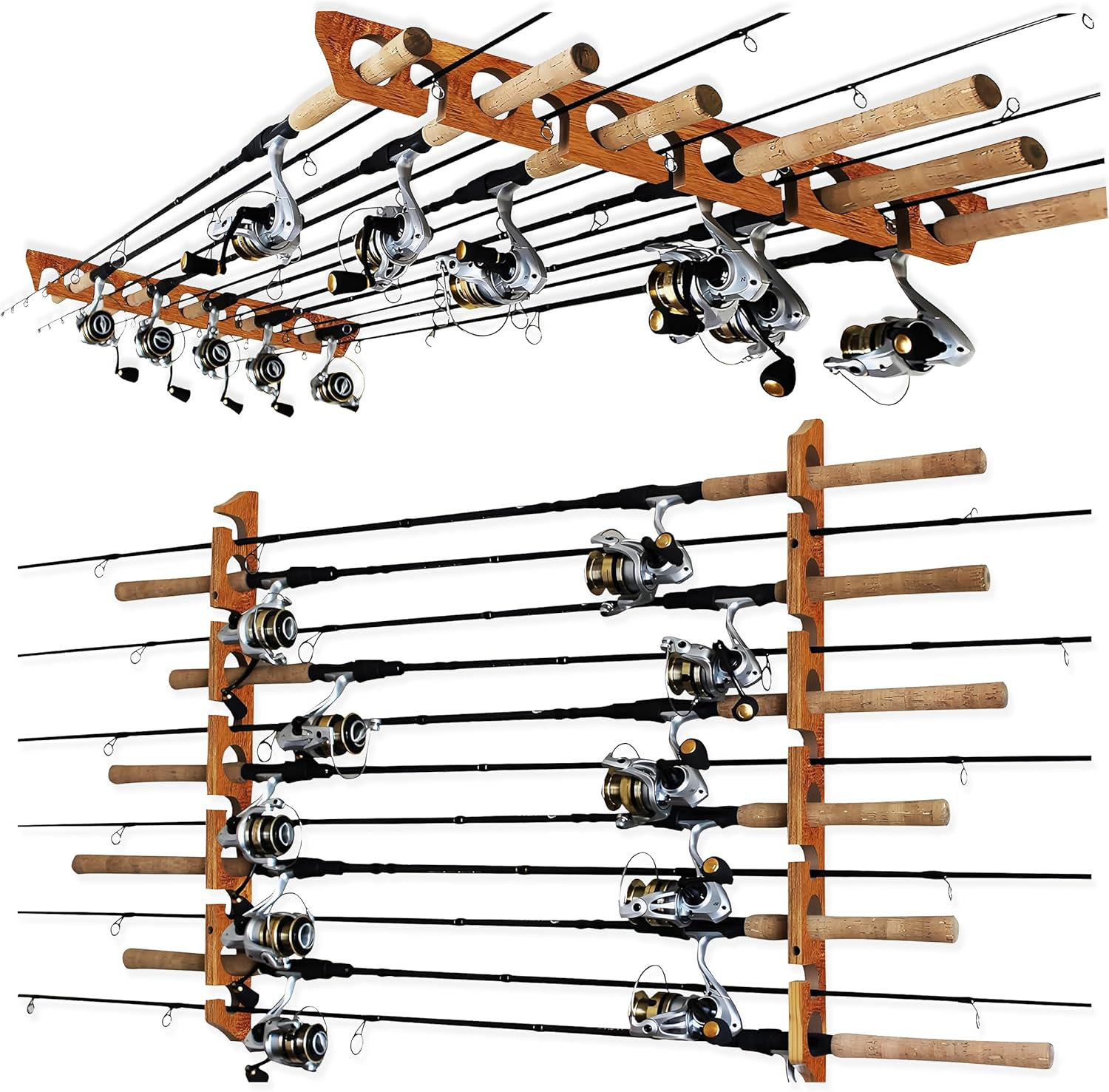 WFX Utility™ 11-Rod Wall Or Ceiling Fishing Rod Storage Rack, Vertical ...