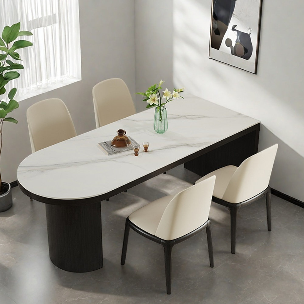 Elamer Nordic style modern fashion dining table set - Wayfair Canada
