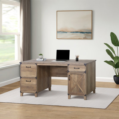 Trent Austin Design Nguyen 59 '' Executive Desk with Drawers & Reviews ...