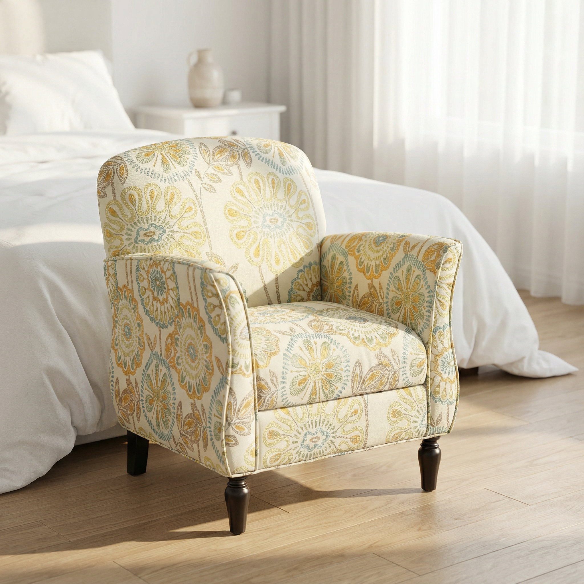 Ebern Designs Modern Accent Chair with Ergonomic Support and Premium ...