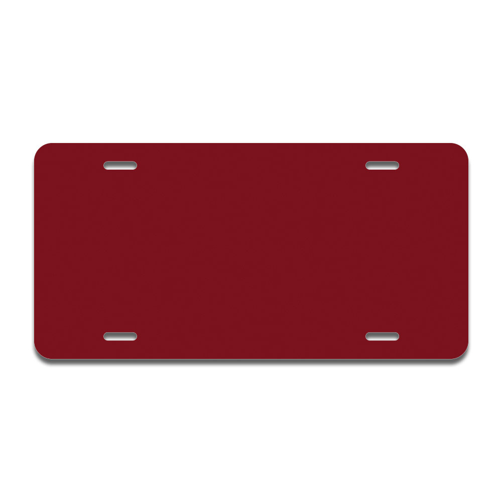 SignMission Solid Burgundy Aluminum Plate Frame | Wayfair