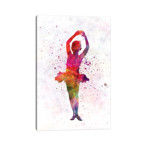 Latitude Run Ballerina Dancing II by Paul Rommer - Wrapped Canvas ...