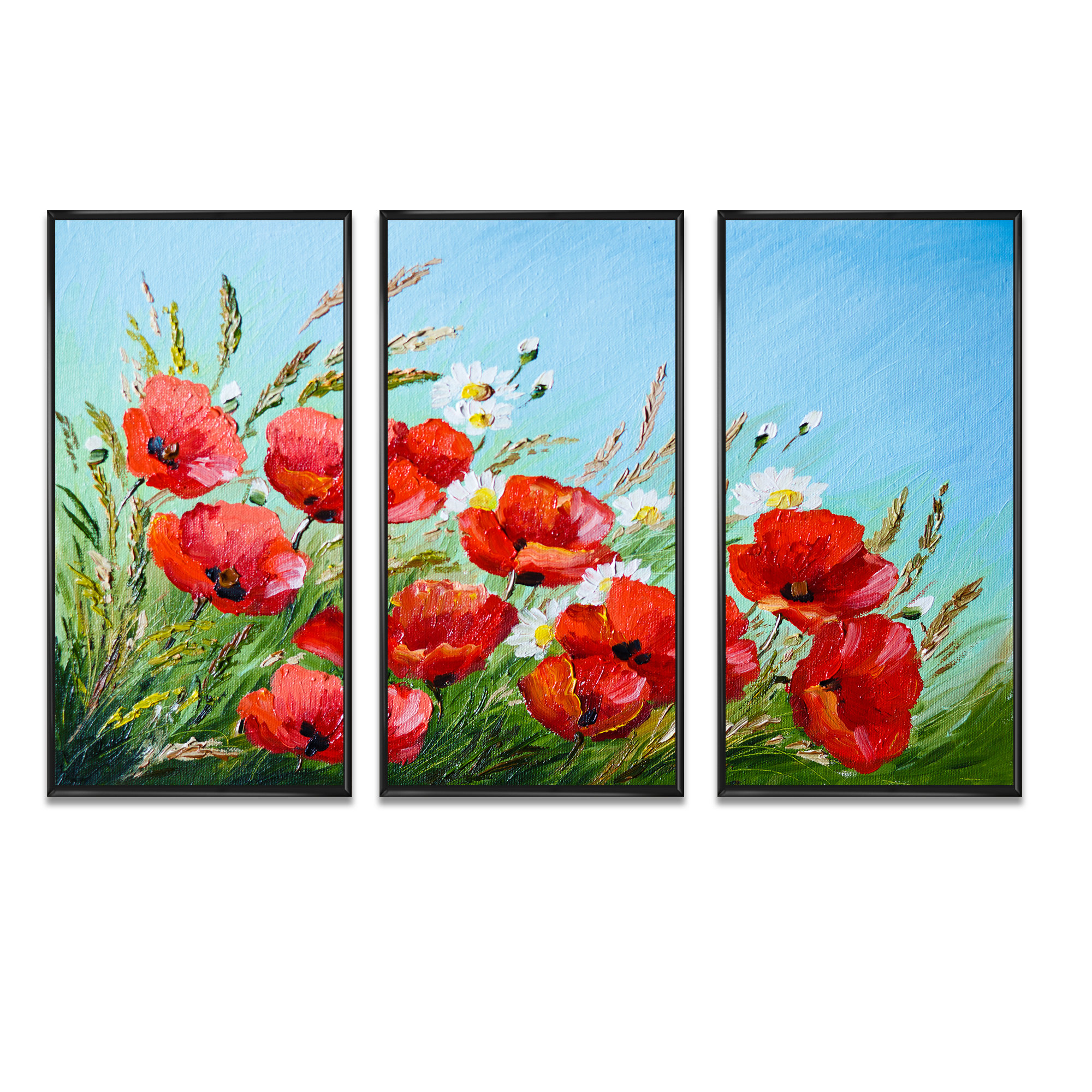 Winston Porter Colorful Glowing Space Flower Fractal - Floral Framed ...