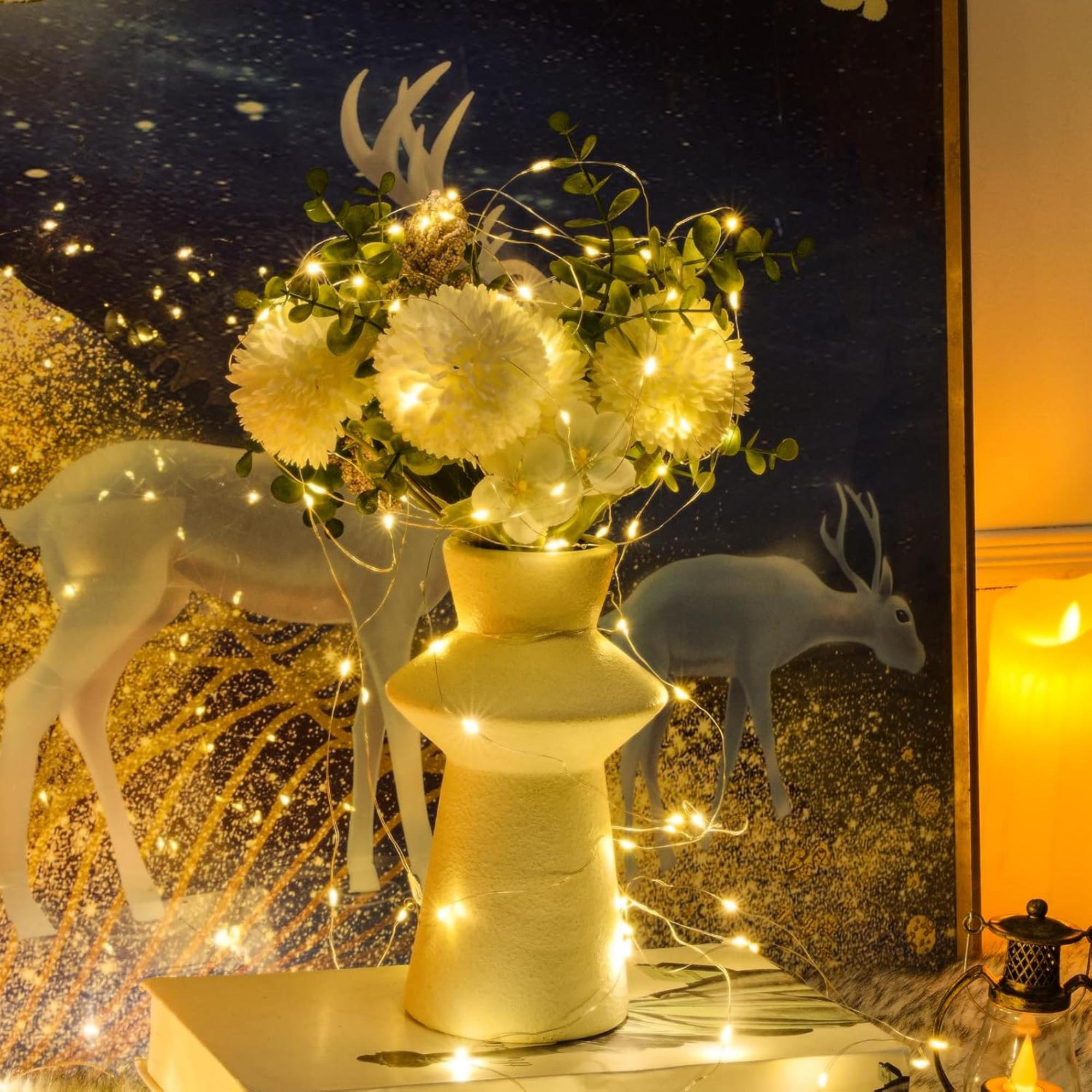 Latitude Run® 12 Pack Led Fairy Lights Battery Operated String Lights ...