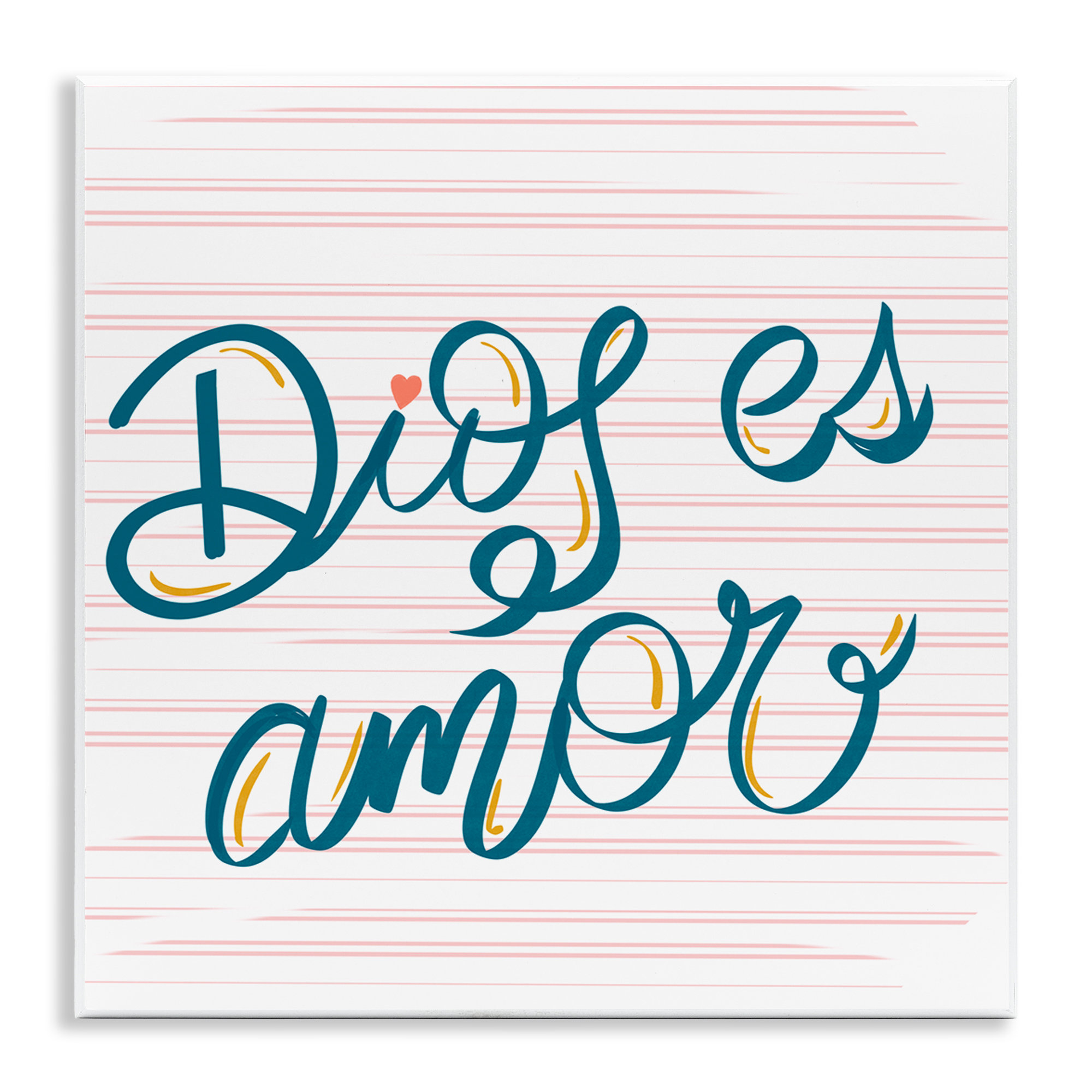 Ebern Designs God is Love Inspirational Wall Plaque Spanish Art, by SD ...