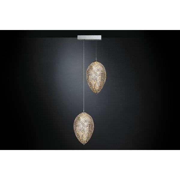 Mercer41 Pigg 2-Light Unique LED Chandelier | Wayfair.co.uk