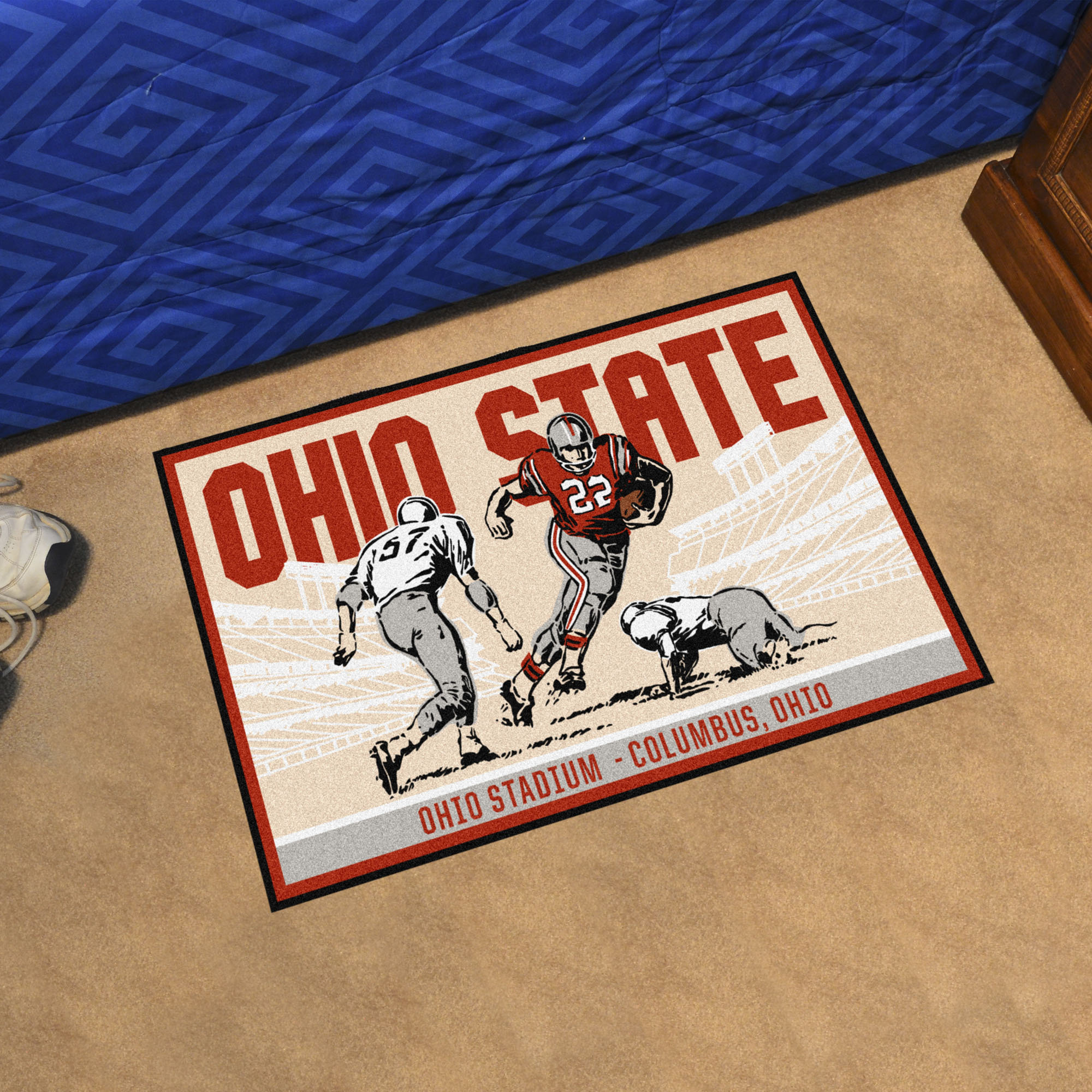 FANMATS Ohio State University Starter Mat - Ticket 19"X30" | Wayfair