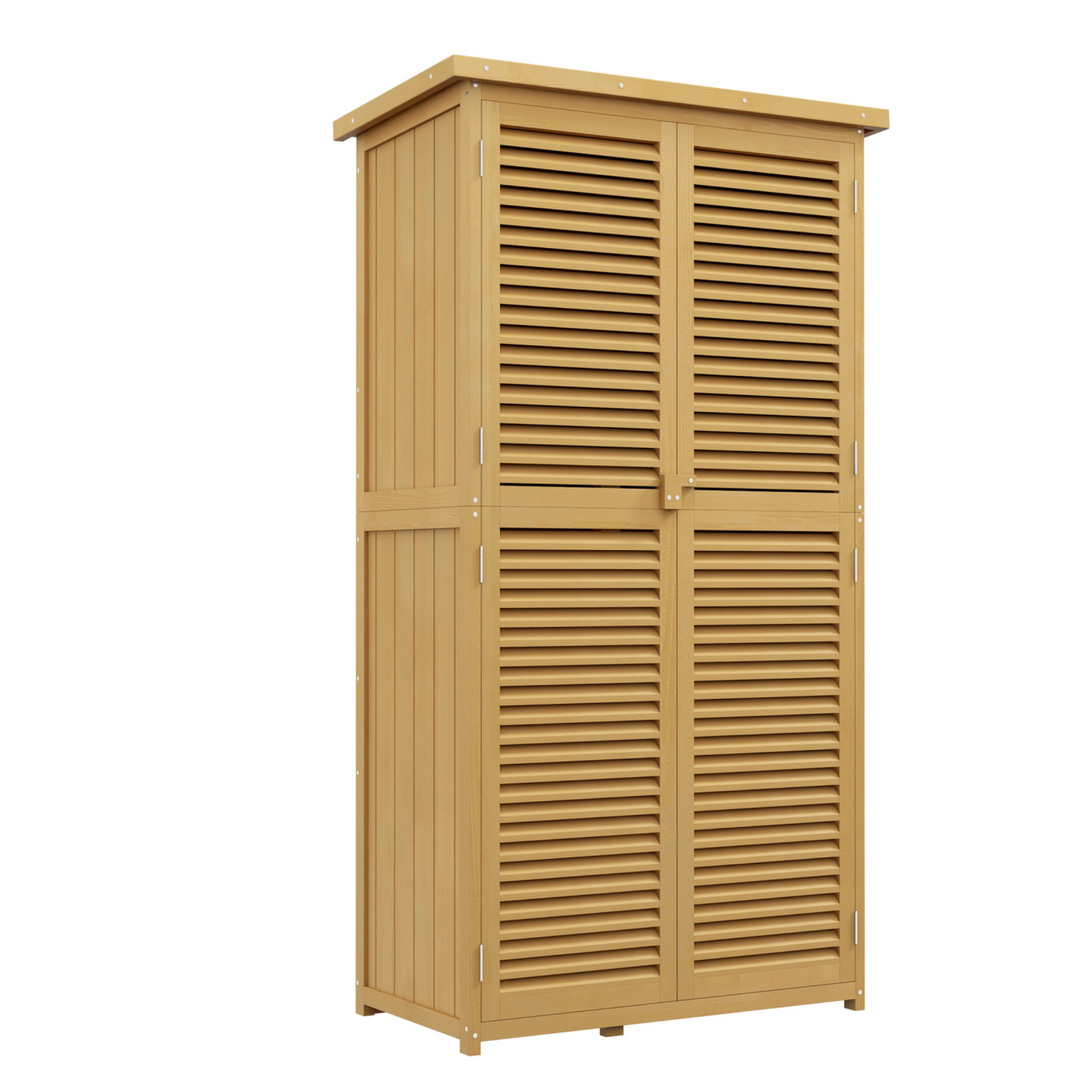 MERYT Wooden Outdoor Storage Cabinet - Wayfair Canada