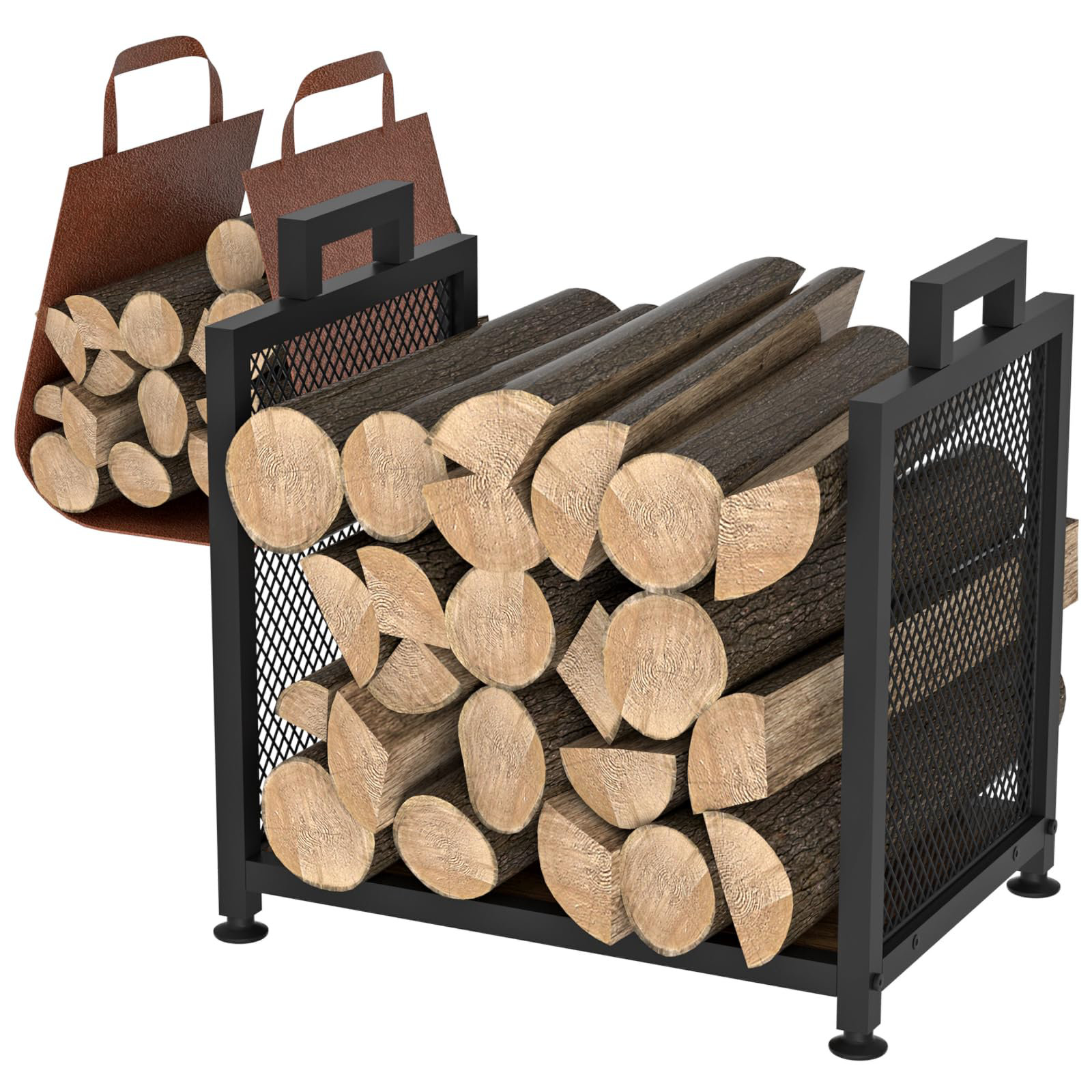 Latitude Run® Firewood Rack For Indoor, Heavy Duty Fire Wood Racks ...