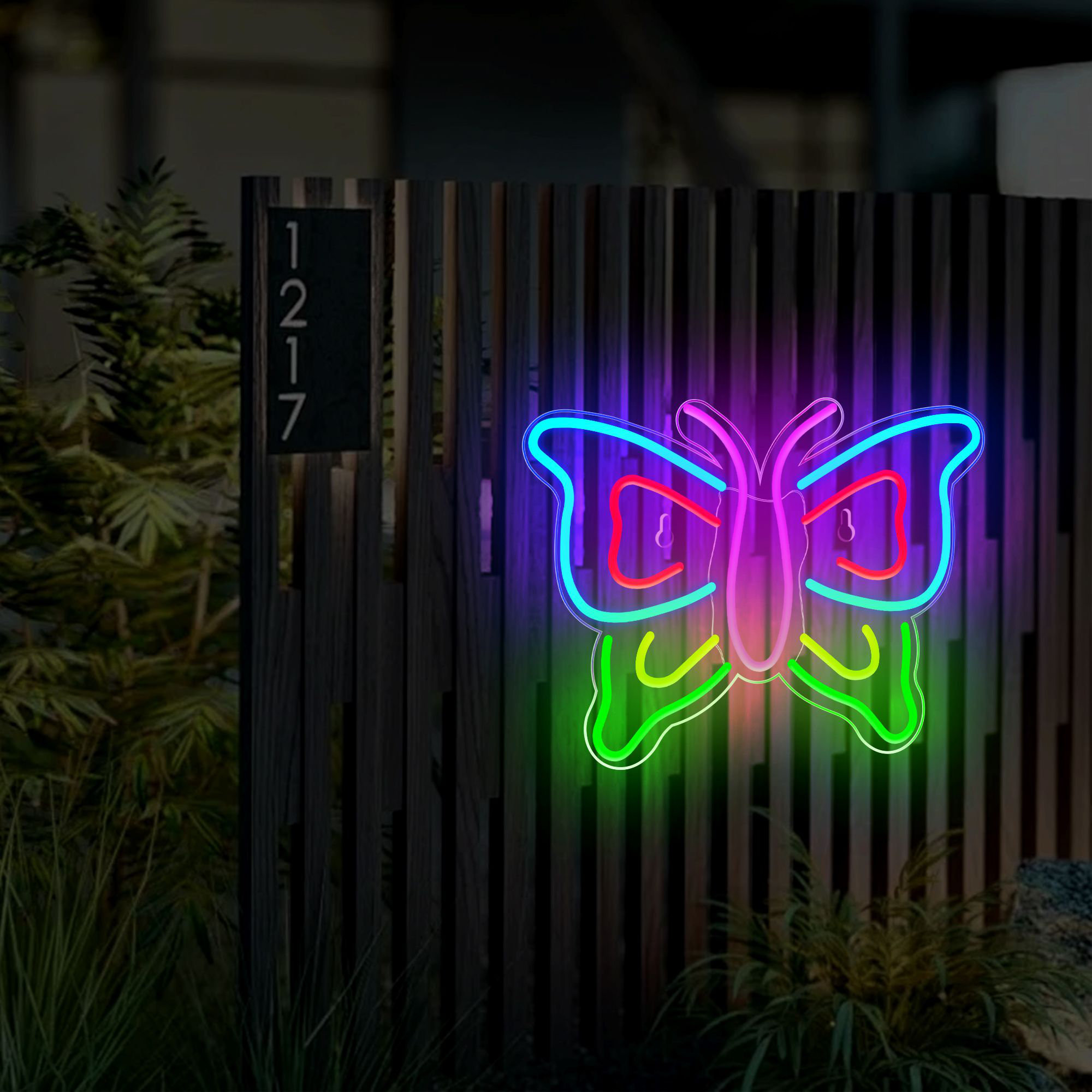 Gracie Oaks Butterfly Neon Signs For Wall Decor,decorative Led Neon ...