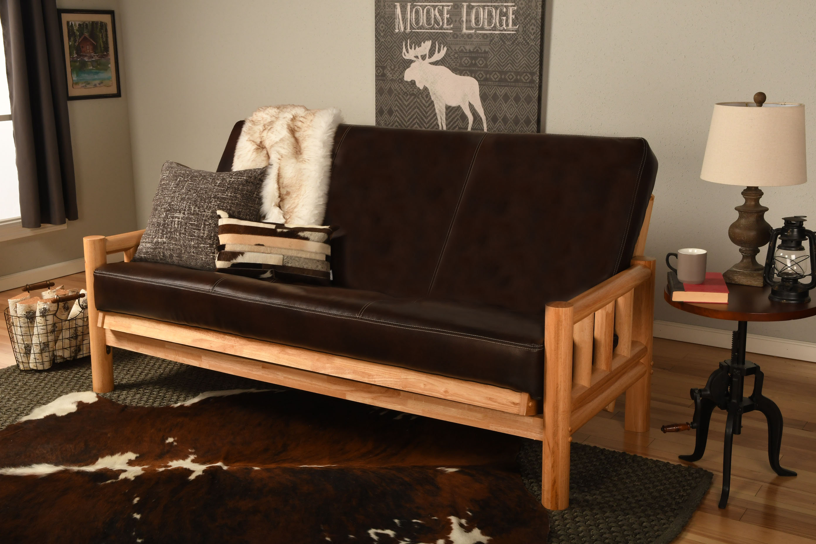 Union Rustic Himanshi Full 80" Futon Frame and Mattress & Reviews | Wayfair