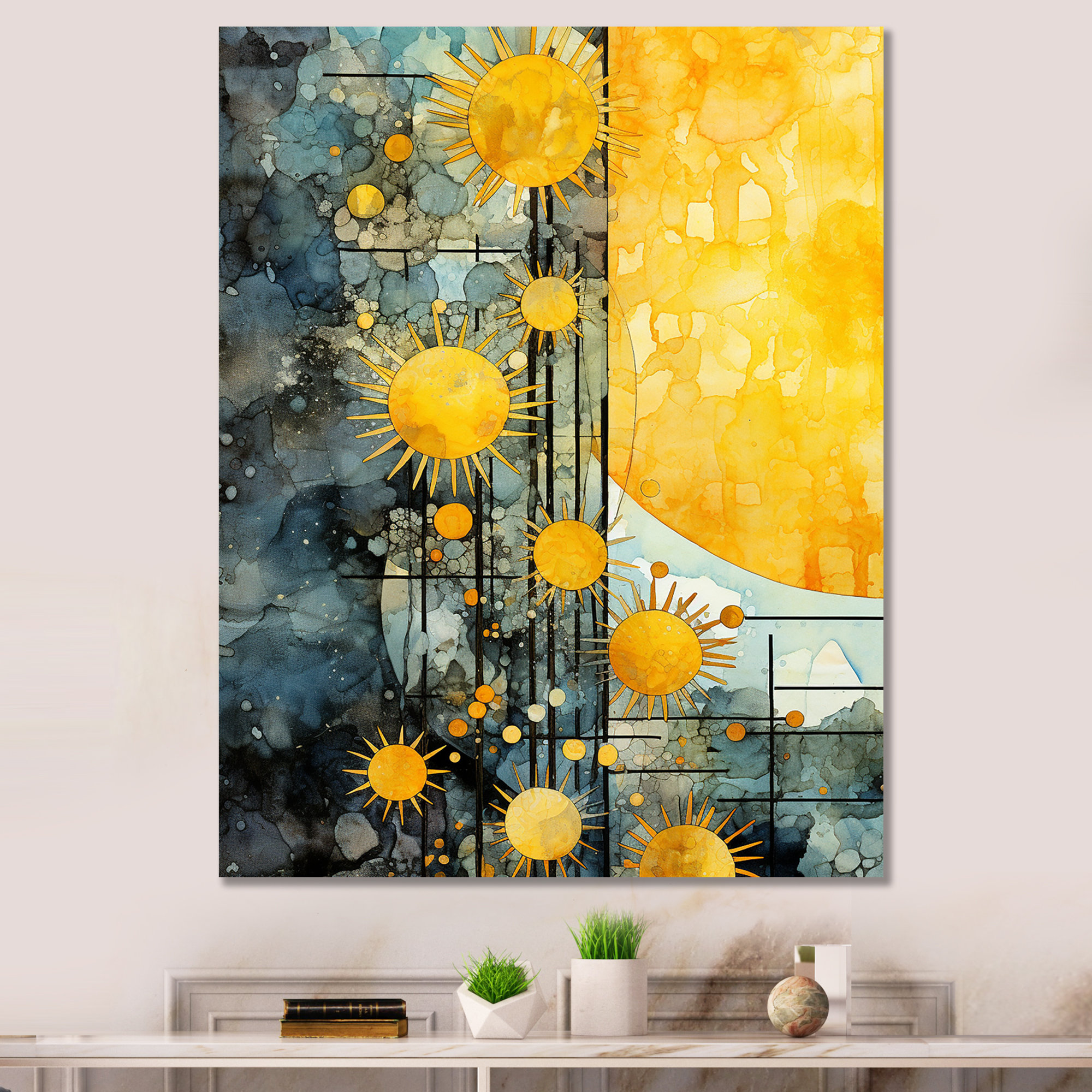 Wrought Studio™ Abstract Solar Panels Sunlight Collage III - Abstract ...