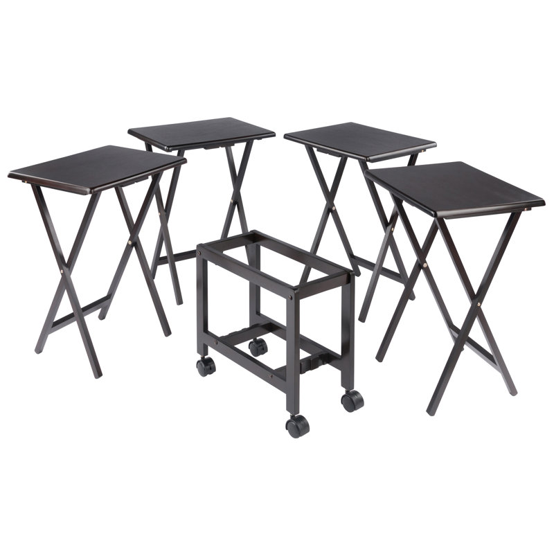 Winsome Allen 5 Piece Snack Tray Table Set & Reviews | Wayfair