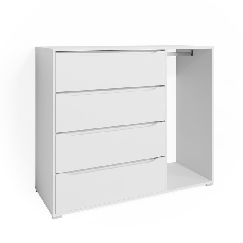 Brayden Studio Ambrette 4 Drawer Combi Chest | Wayfair.co.uk