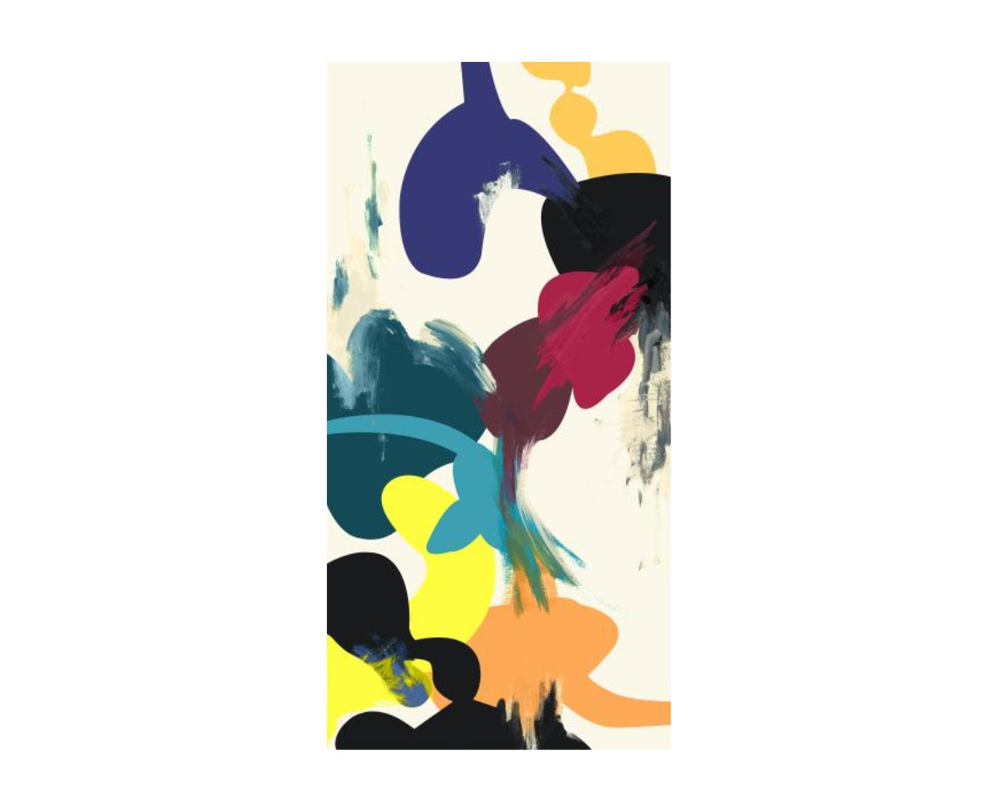 Chelsea Art Studio Swirling Thoughts II by Jean Kenna - Wrapped Canvas ...