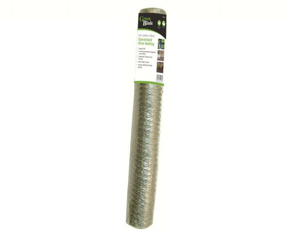 Samuel Alexander 5M X 60Cm X 13Mm Galvanised Steel Chicken Garden Wire ...
