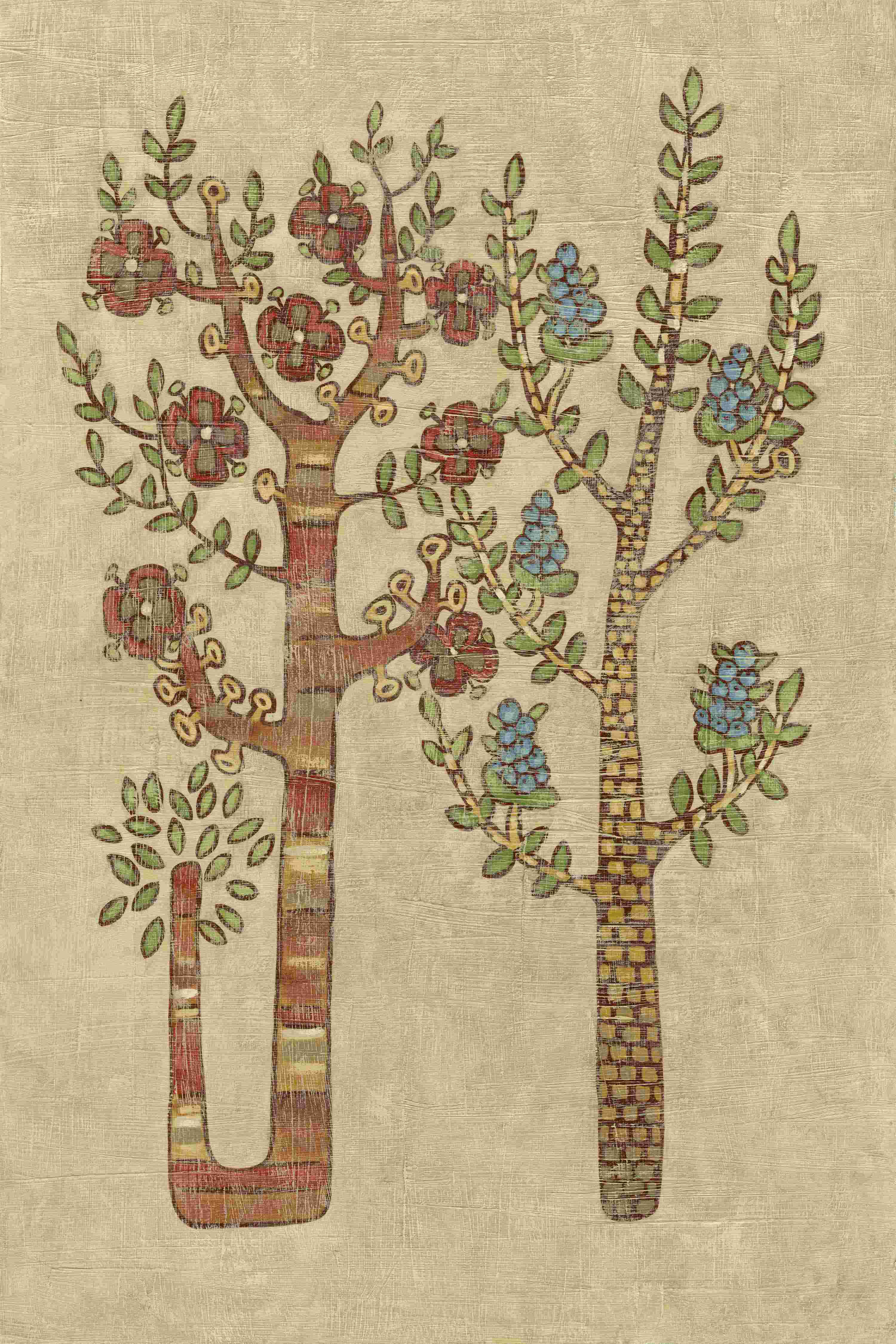 Red Barrel Studio Linen Trees II - Wayfair Canada