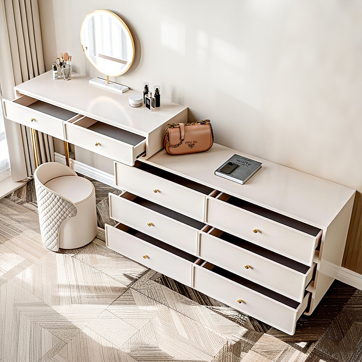 Refineroost Modern Minimalist White Vanity Table - Wayfair Canada
