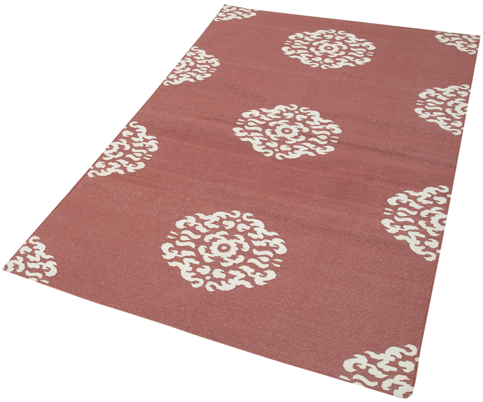 Lark Manor™ Delwayne Red Geometric Cotton Handmade Area Rug - Wayfair ...