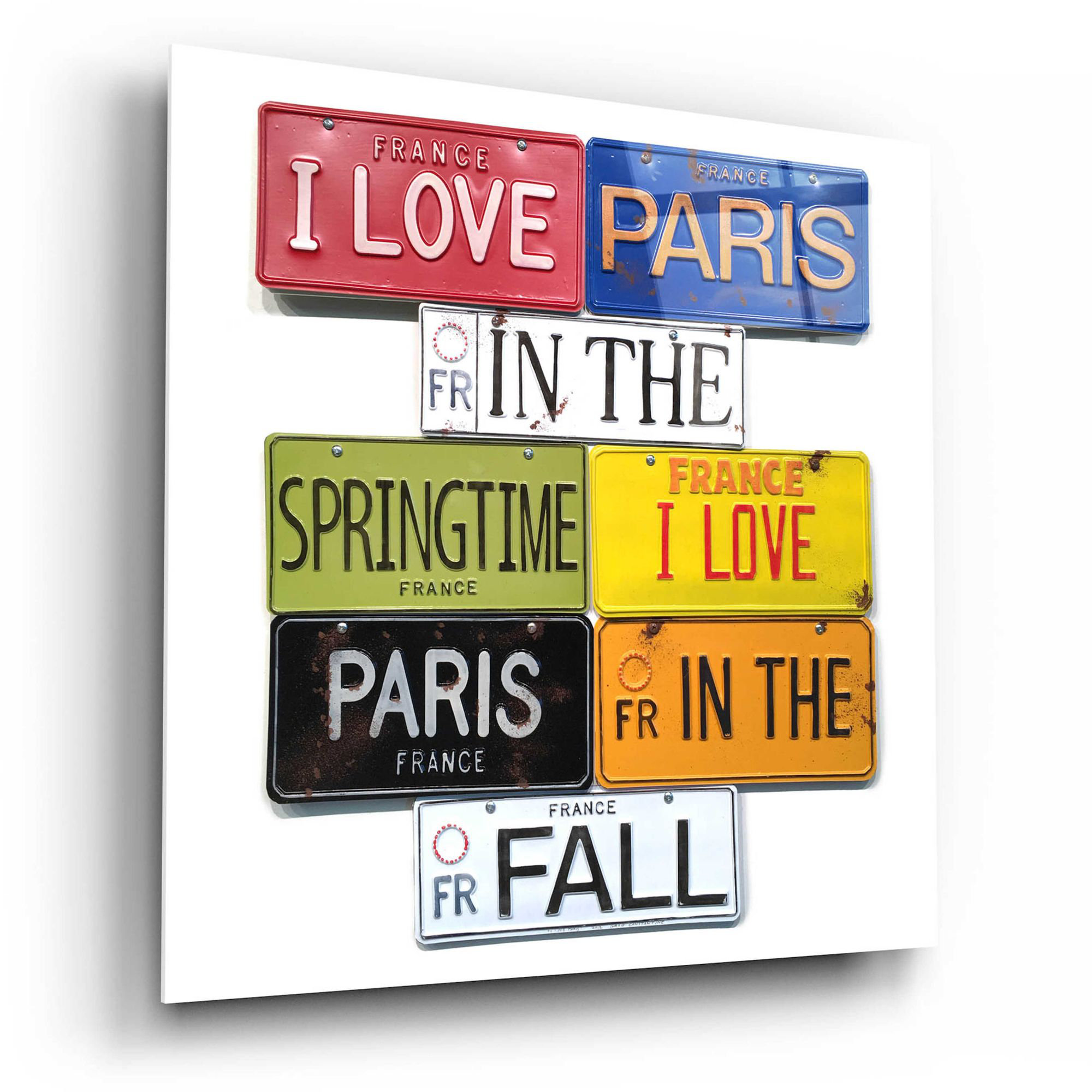 Trinx Red Barrel Studio® 'I Love Paris' By Gregory Constantine, Acrylic ...