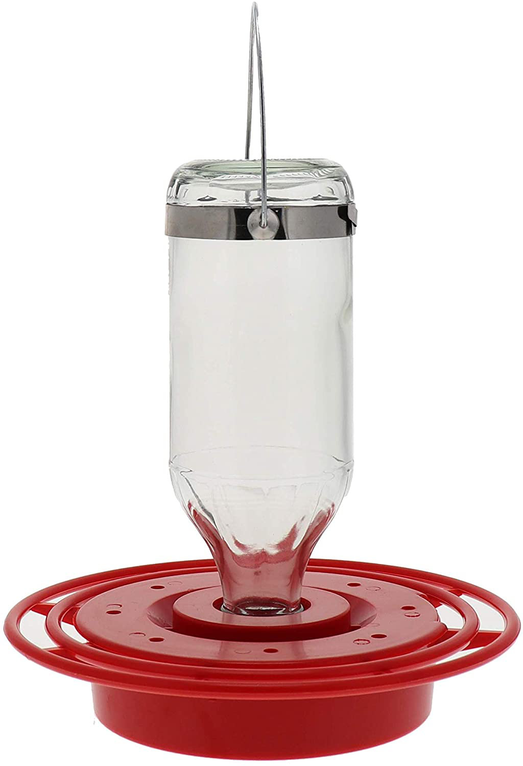 Birds Choice 8 oz. Hummingbird Nectar Feeder with 8 Nectar Ports, Red ...