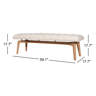AllModern Castillo 59" Upholstered Bench & Reviews | Wayfair