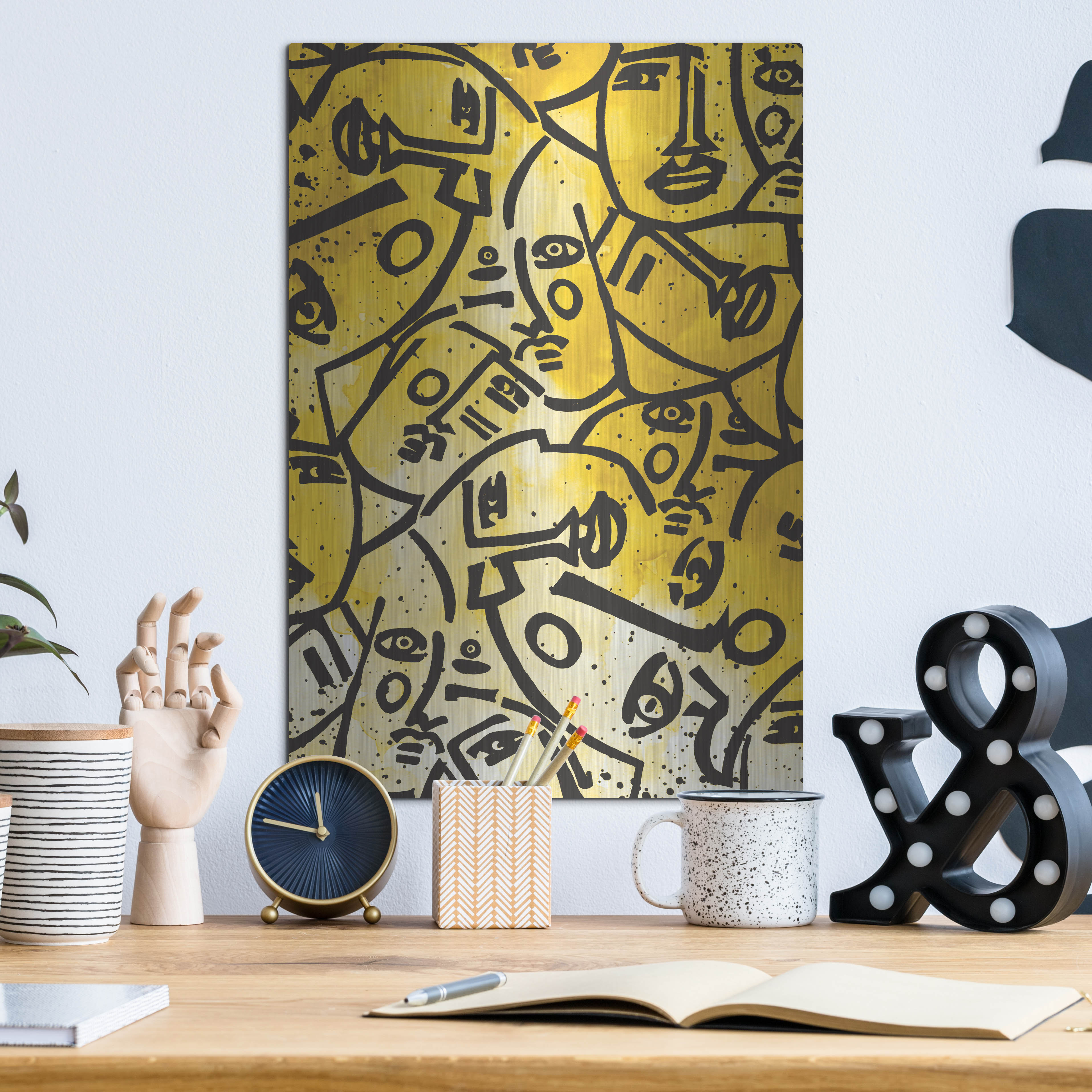 Ivy Bronx 'Serving Face' by Mercedes Lopez Charro Metal Wall Art | Wayfair
