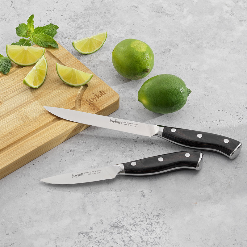 Joyjolt 2-Piece Pakka Wood Utility Knife Set & Reviews | Wayfair