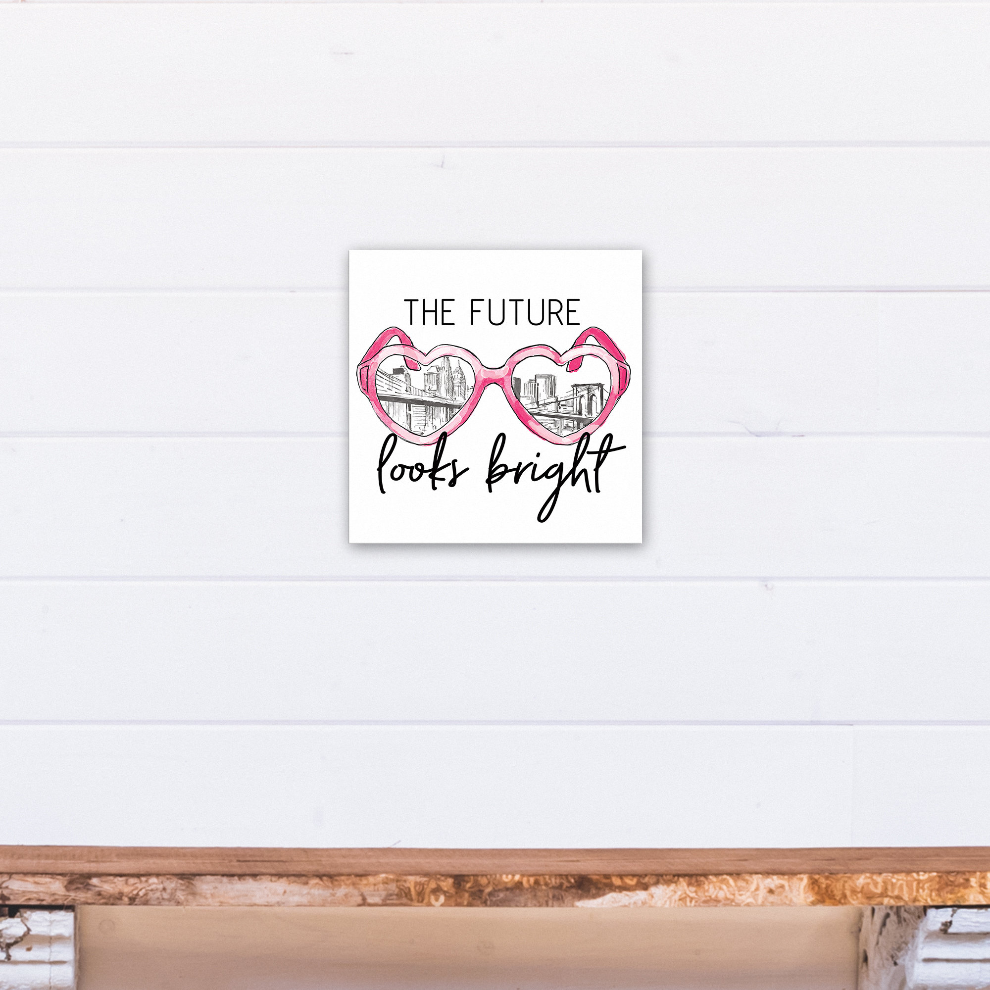 Mercer41 The Future Looks Bright Sunglasses - Wrapped Canvas Graphic ...