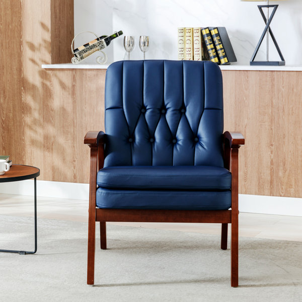 Wrought Studio Kalobe 27.56'' Faux Leather Sofa | Wayfair