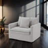 Hokku Designs Traditional Style 1Pc Chair Narrow Arms Welt Trim Wooden ...