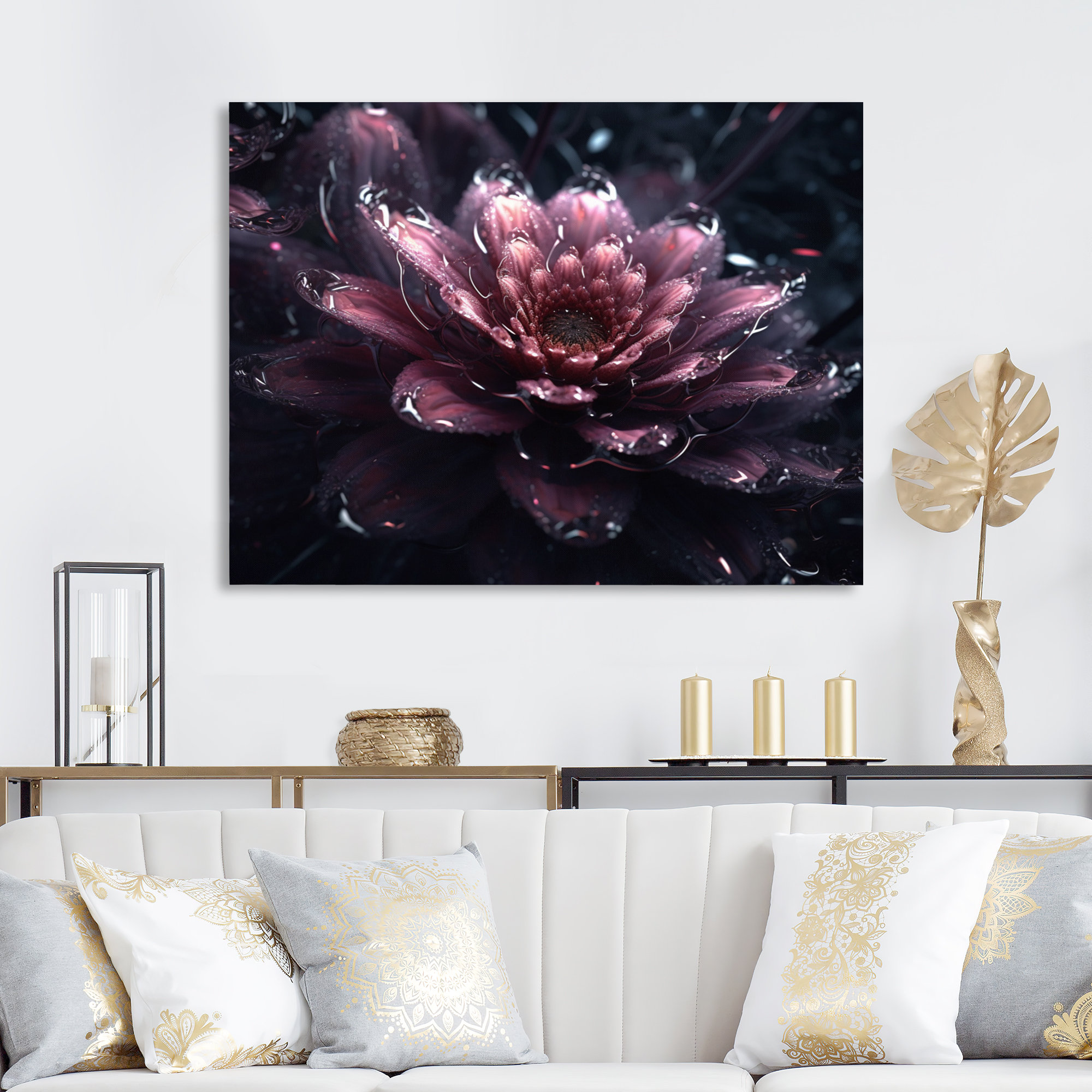 Red Barrel Studio Pink Lotus Divine Resilience IV - Floral Lotus Canvas ...