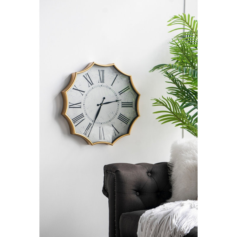 House of Hampton® Jacqualin Metal Wall Clock | Wayfair