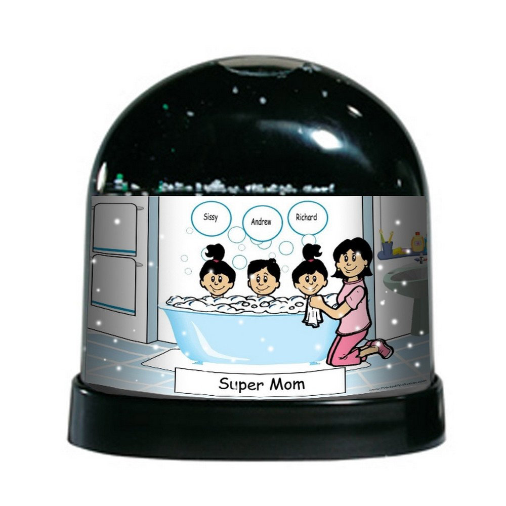 The Holiday Aisle® Ntt Cartoon Caricature Mom, Boy, Girls Bath Time ...