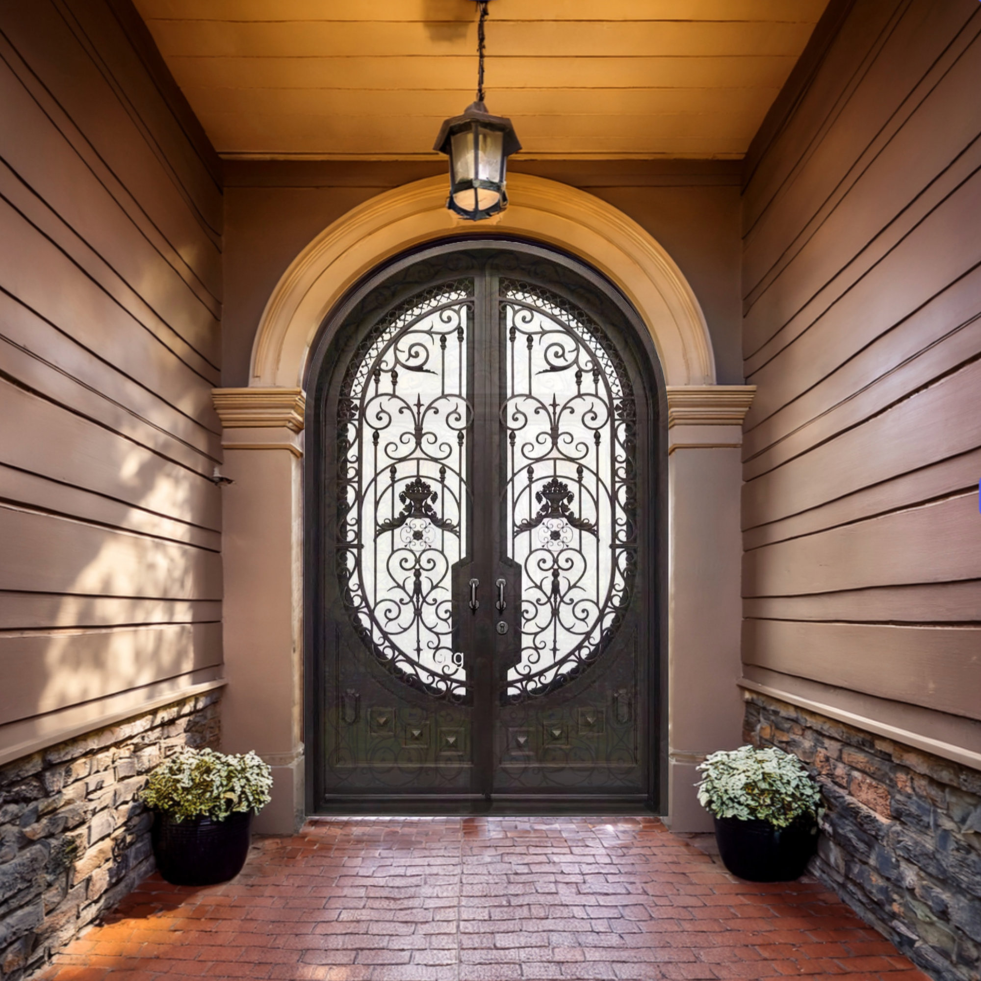 Nationwide Iron Works Iron Orchid Archway Door | Wayfair