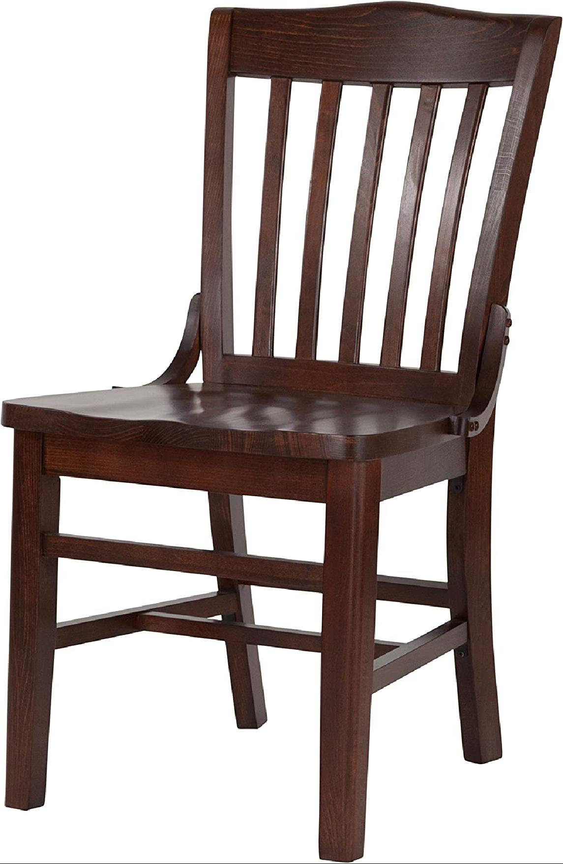 Red Barrel Studio Solid Wood Slat Back Side Chair in Walnut - Wayfair ...