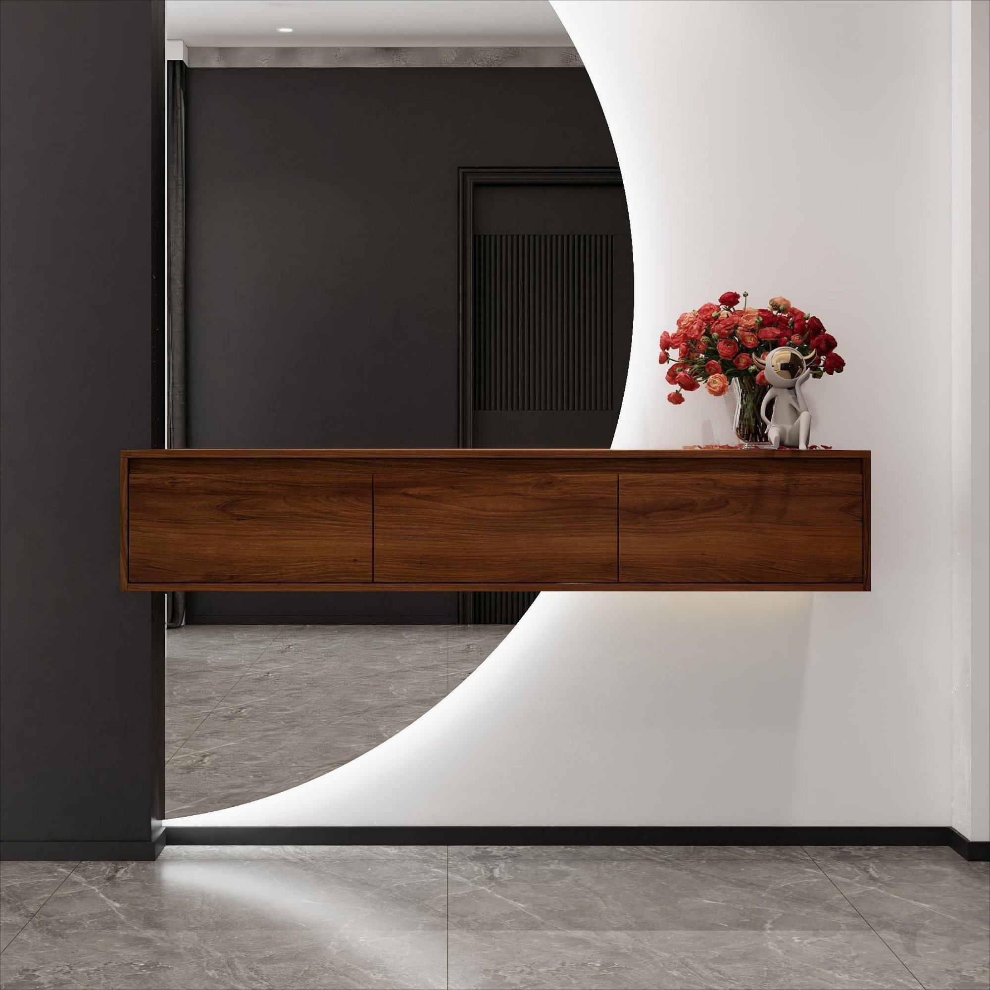 Loon Peak® 60" Bathroom Cabinet Float Mounting Design | Wayfair