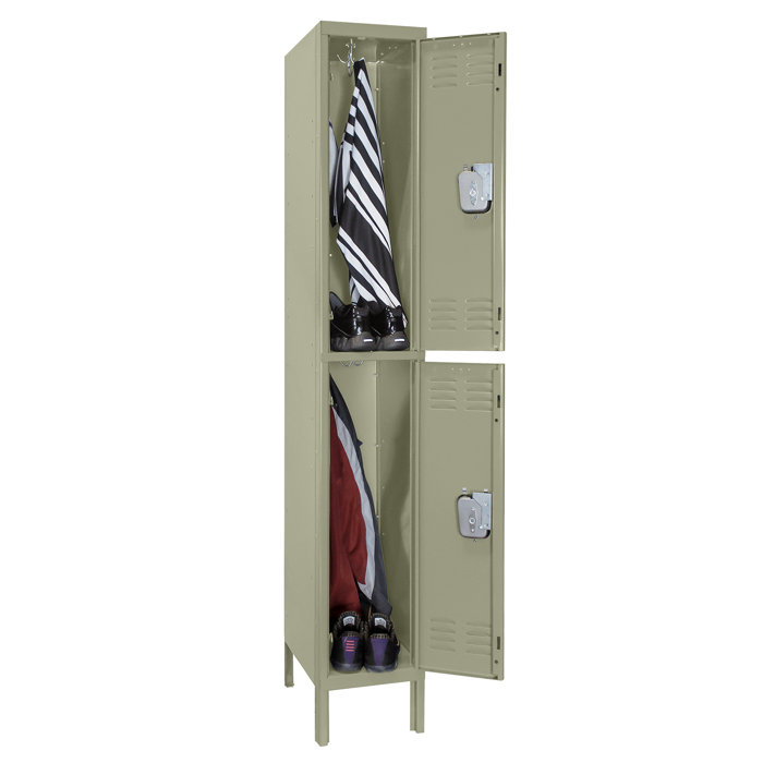 Hallowell Premium Metal 2 - Tier School Locker & Reviews | Wayfair
