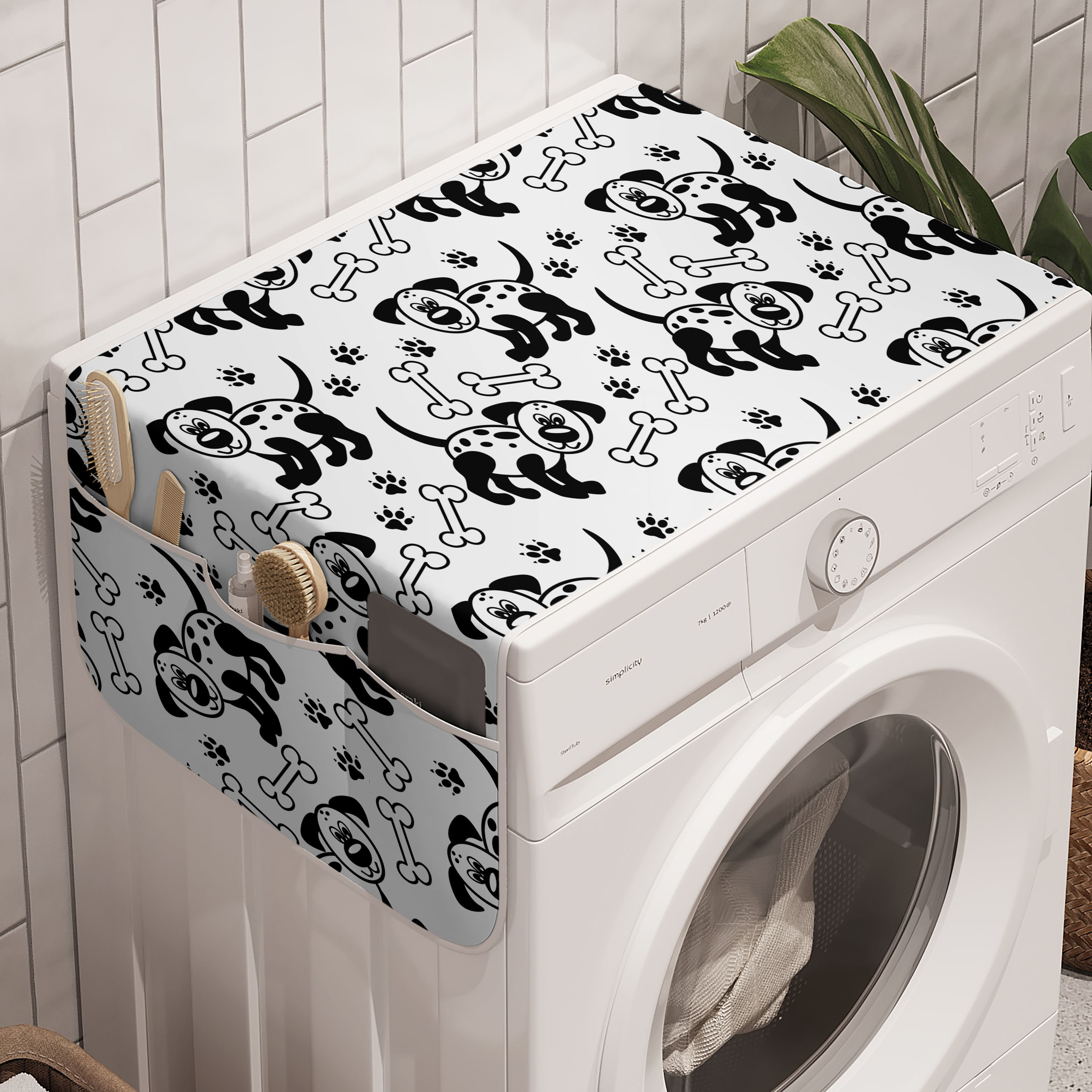East Urban Home Bones Washing Machine Organizer Pack of 2 47" x 18.5 ...