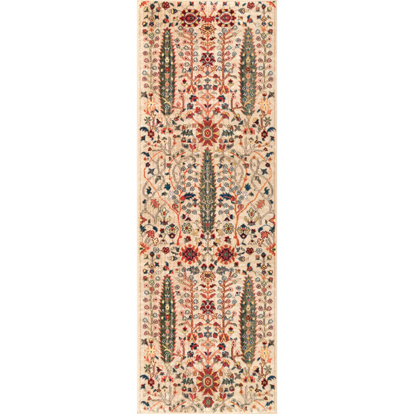 Bloomsbury Market Marianna Floral Olive/Red Area Rug & Reviews | Wayfair