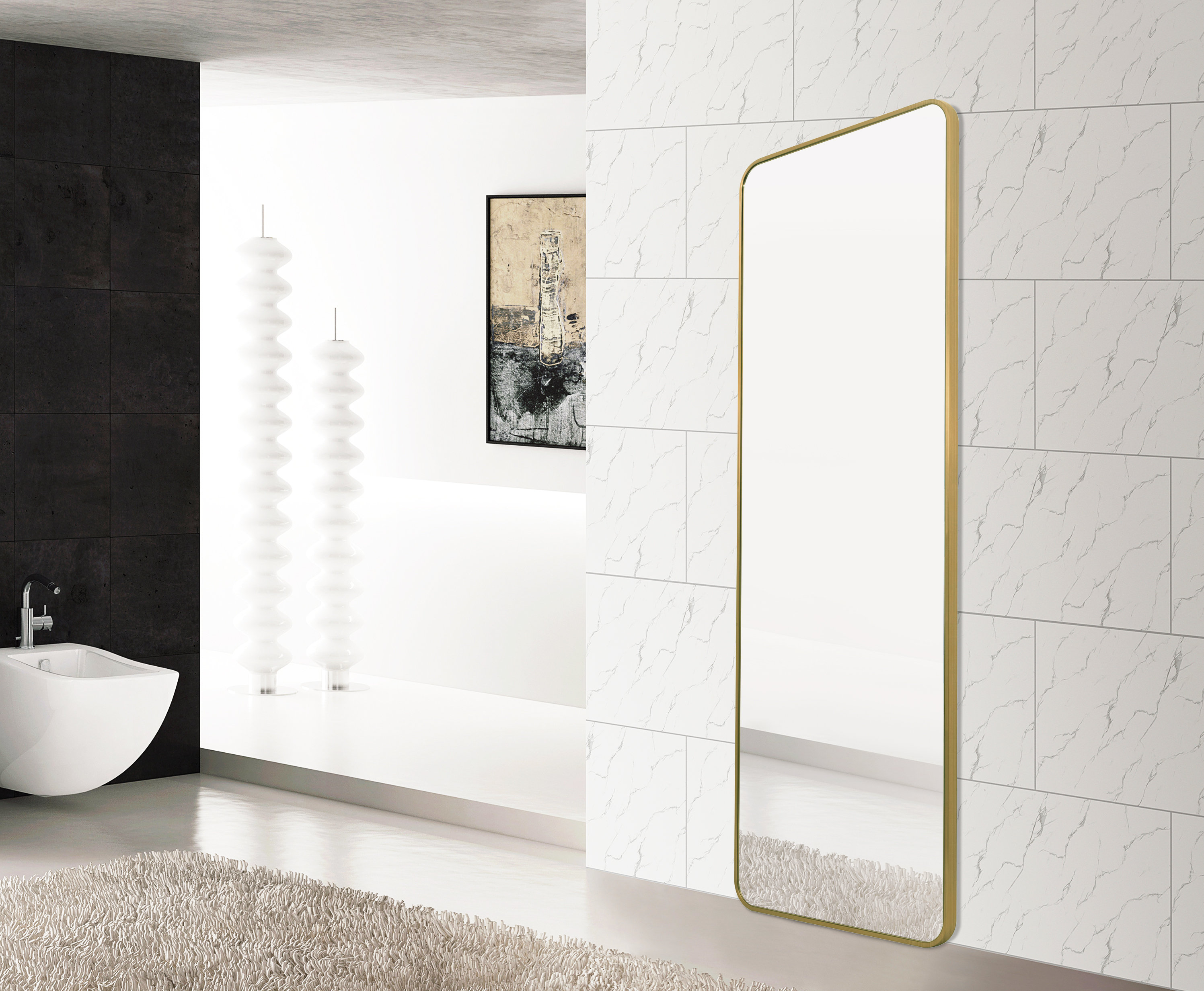 Mercury Row Kallas Metal Framed Full Length Mirror & Reviews | Wayfair ...