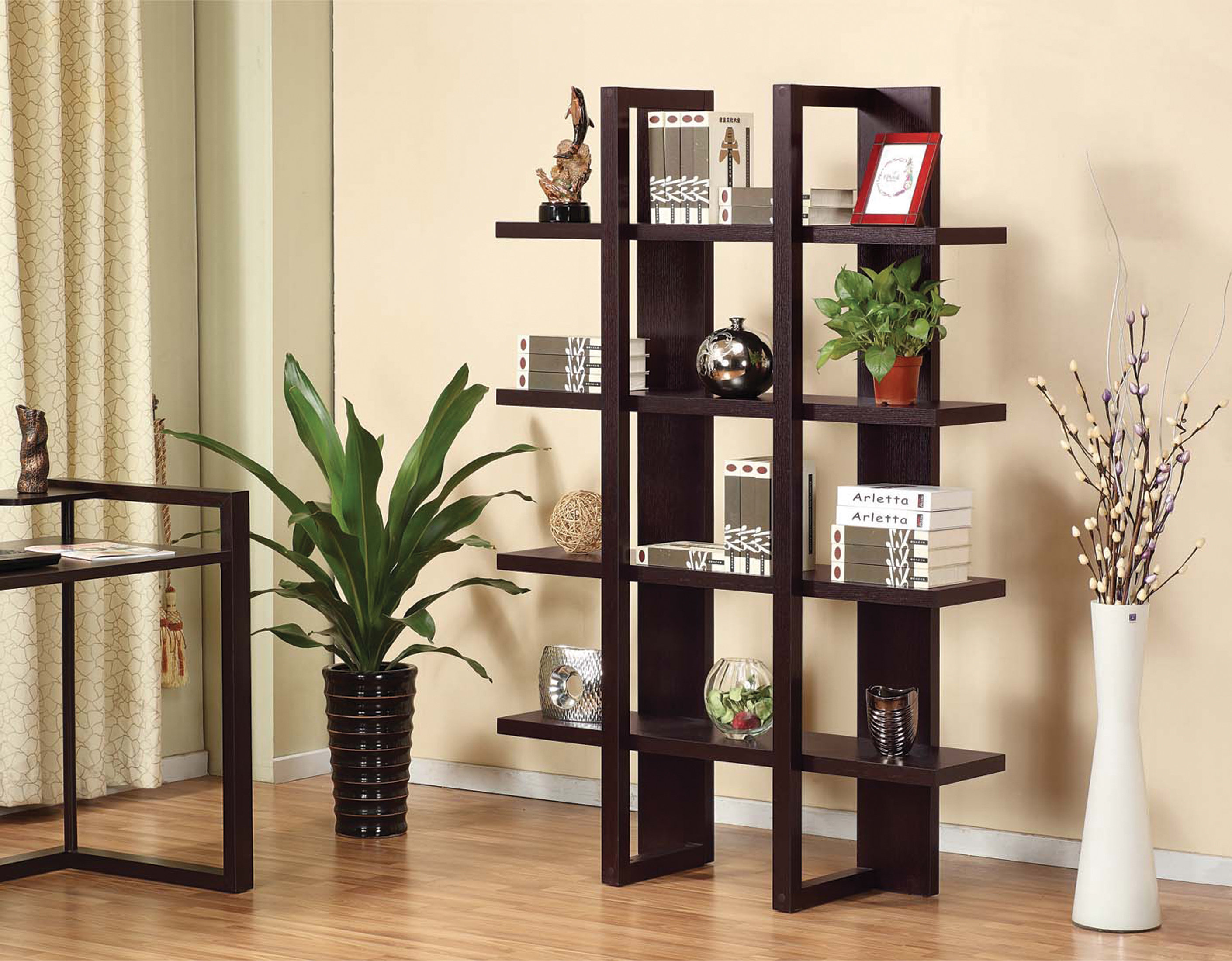 Latitude Run® Multi-Tier Display Shelf, Dark Cherry | Wayfair