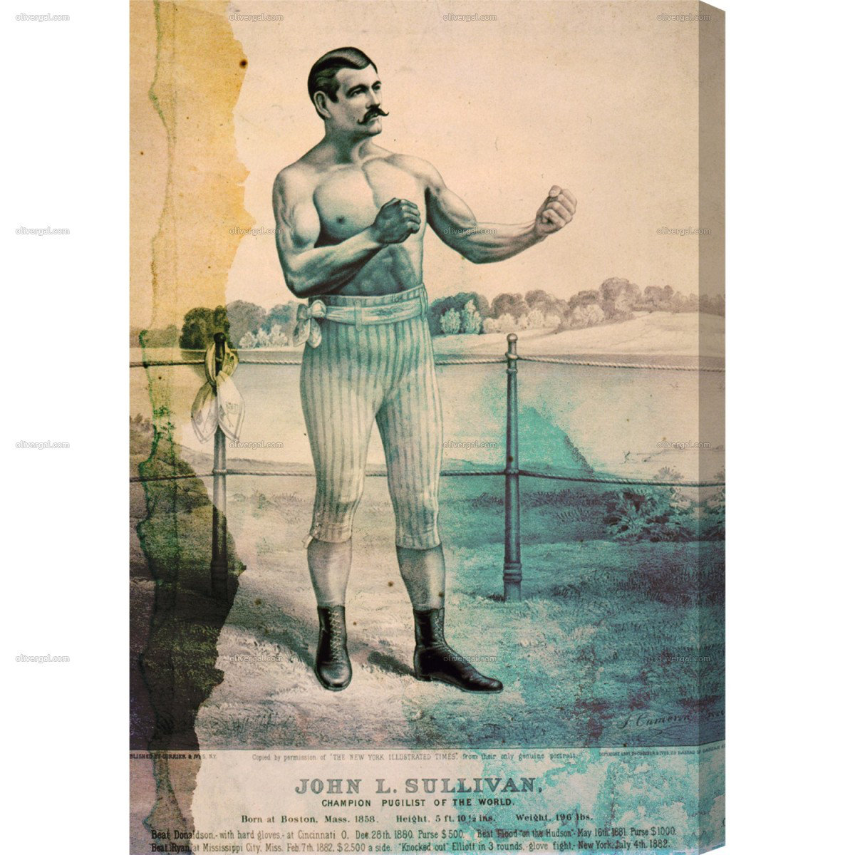 Oliver Gal Prints Hatcher & Ethan Pugilist - Painting on Canvas ...