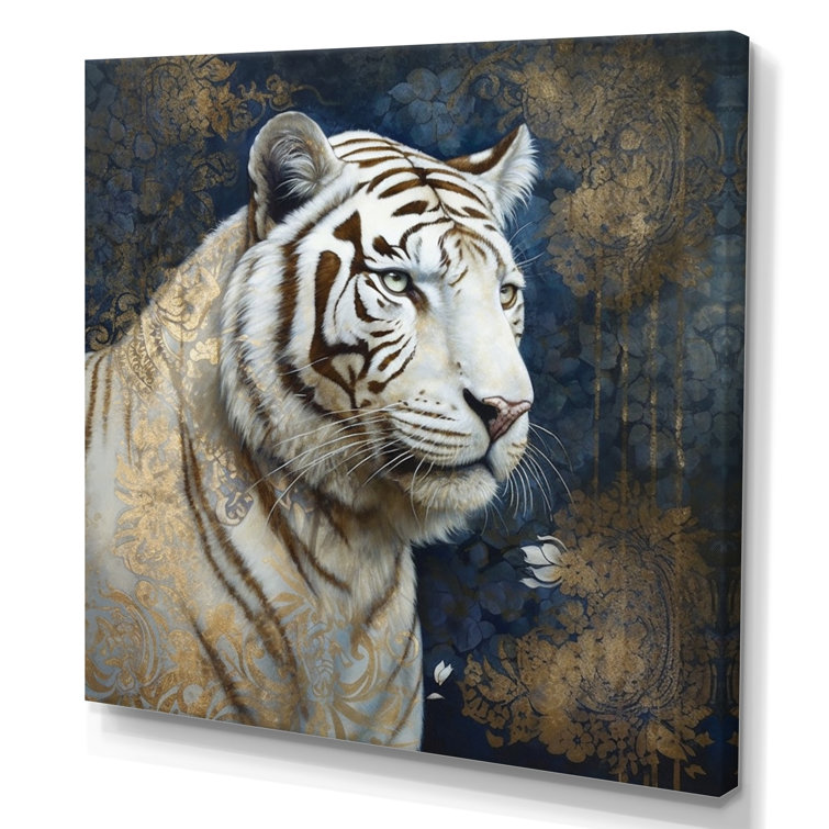 Bungalow Rose Majestic White Tiger Framed On Canvas Print - Wayfair Canada