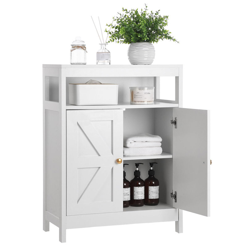 Red Barrel Studio® Demorion Freestanding Bathroom Cabinet | Wayfair