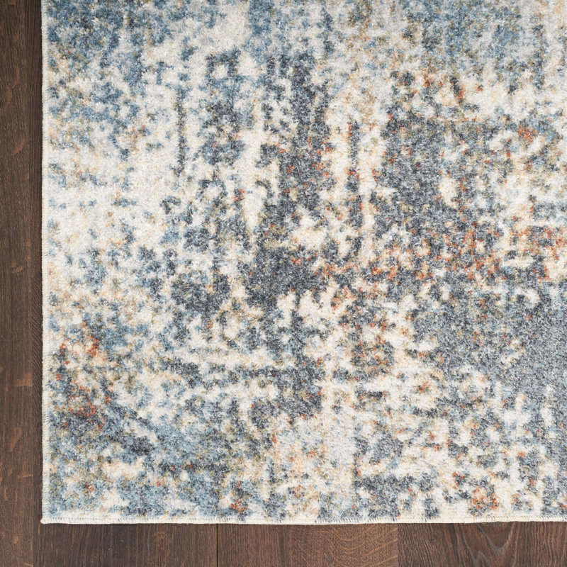 Trent Austin Design® Pritt Performance Ivory/Blue/Rust Rug & Reviews ...
