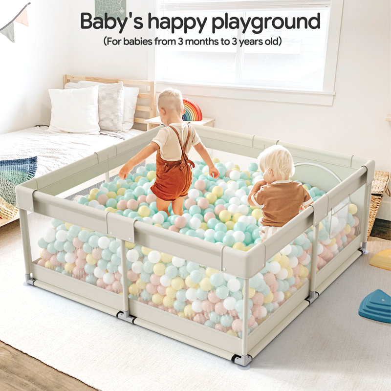 Uanlauo Baby Playpen, Playpen for Babies & Toddlers, 47 x 47" Small ...