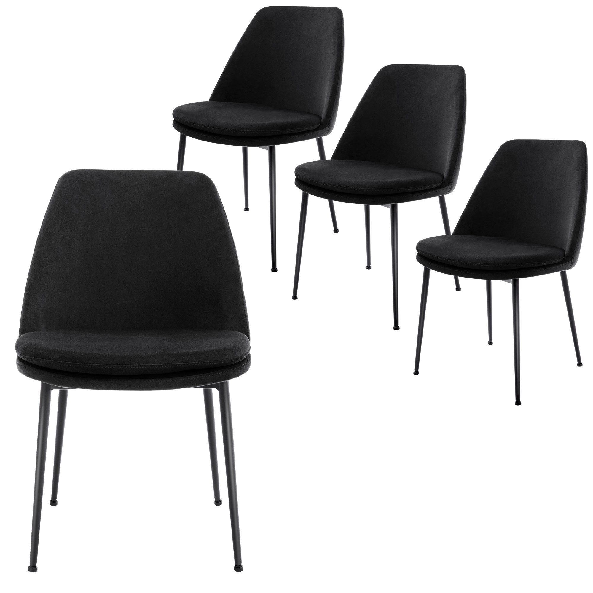 Corrigan Studio® Ozren Velvet Restaurant Dining Chairs for Restaurant ...
